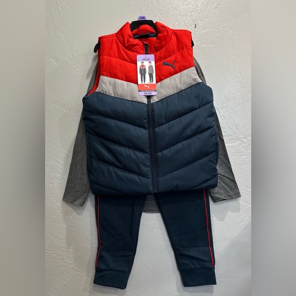 Puma | Matching Sets | New Puma Kids 3 Piece Vest Set Size Xs56 | Poshmark